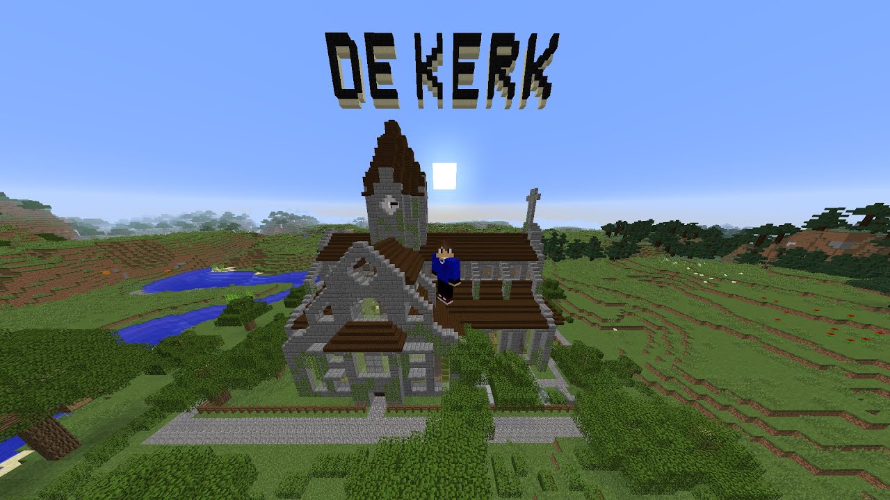 Minecraft bouwwerken #7 - De Kerk - YouTube