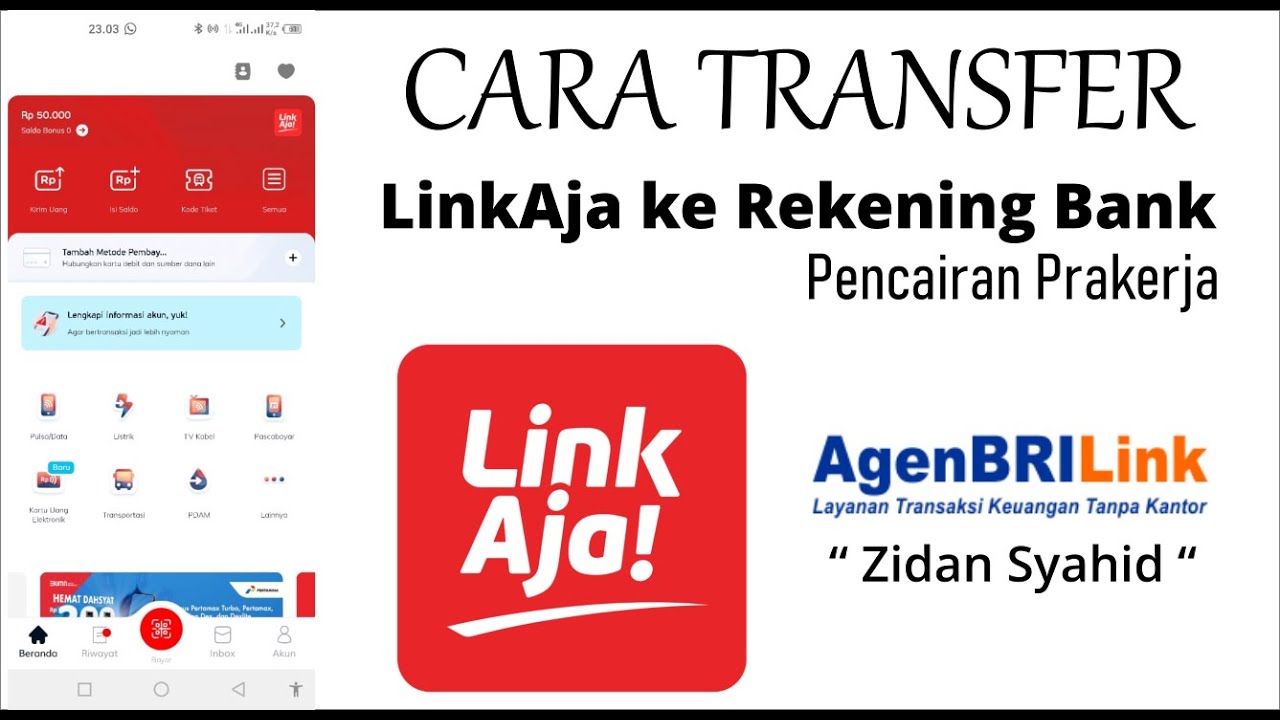 Cara Transfer Link Aja ke Rekening Bank - YouTube