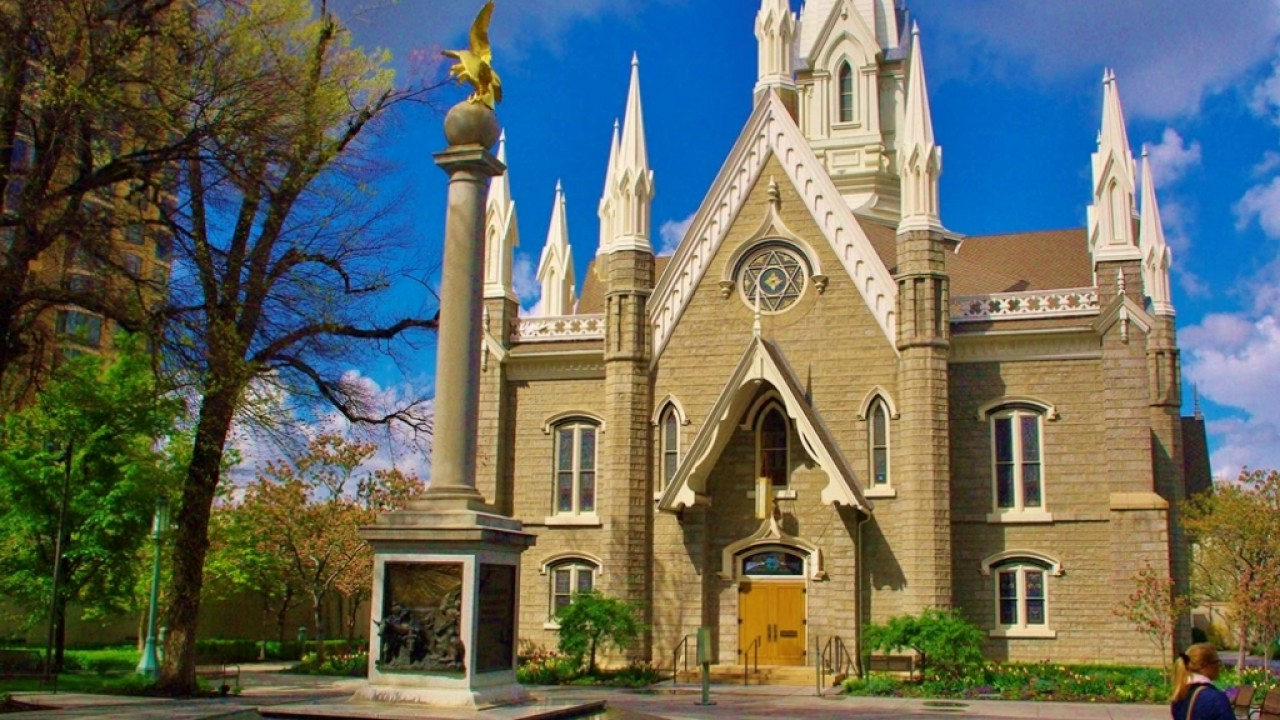 Springtime On Temple Square Salt Lake City, Utah April 19, 2017 - YouTube