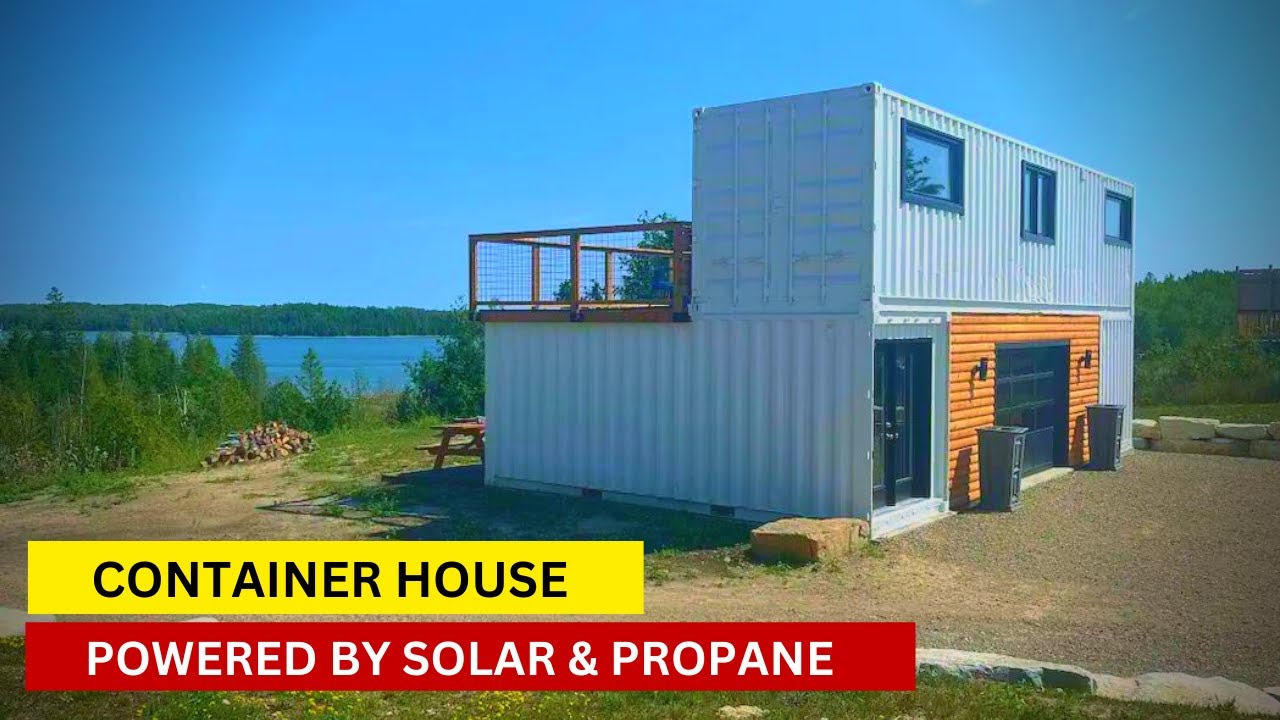 Beachfront Container Home Powered by Solar and Propane - YouTube
