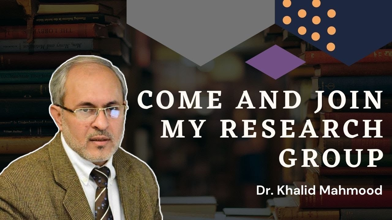 Research Group on Social Media Information | Prof. Khalid Mahmood - YouTube