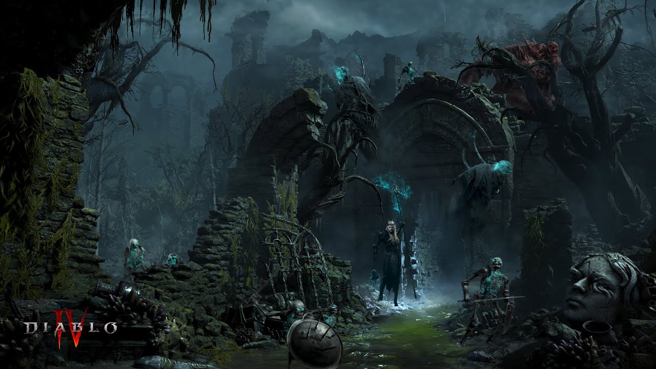 Diablo IV: Necromancer and Ruins Animated Artwork - YouTube