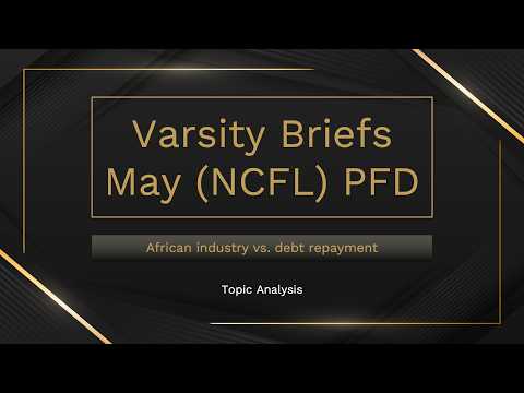 May 2026 (NCFL) PFD Topic Analysis: African Economic Priority