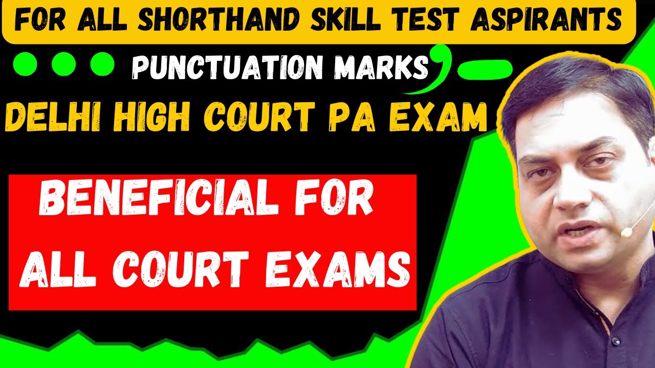 Delhi High Court PA Exam II Important for All Shorthand Skill Test II ...
