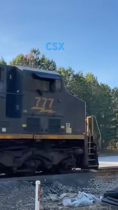 CSX train with new GEVO leading and CSX 777 - YouTube