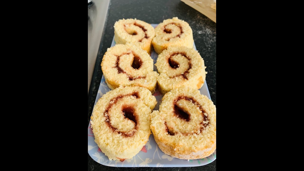 Swiss roll (whisking method) - YouTube