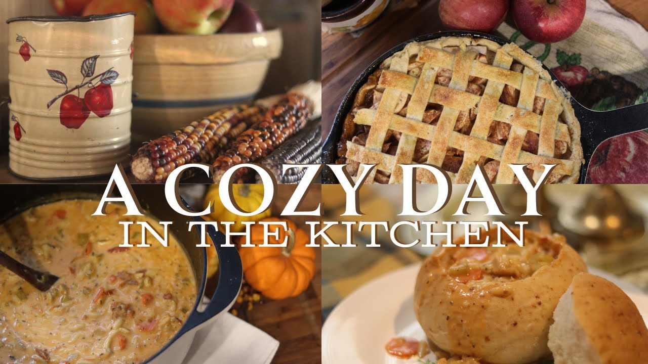 A COZY Day in the Kitchen | Fall Comfort Food from Scratch - YouTube