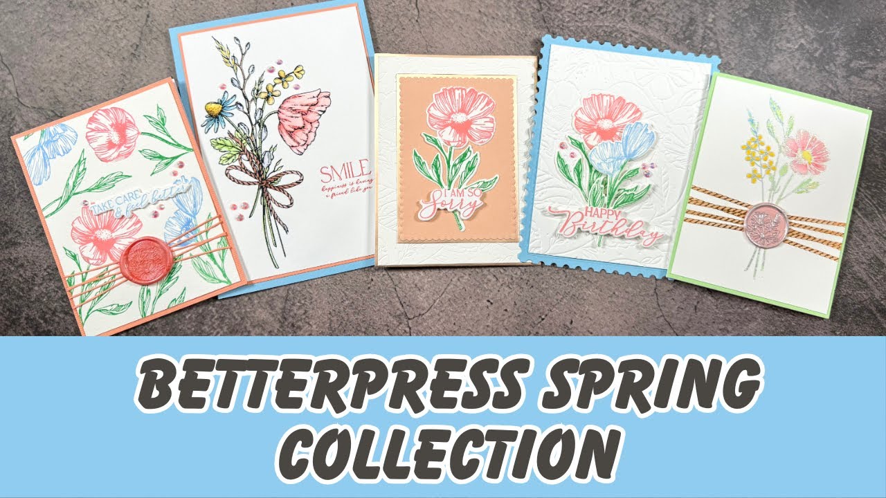 Beautiful Spring Floral BetterPress Plates! | Pressed Posies Collection ...