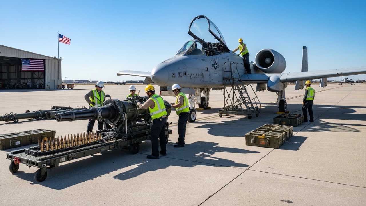 U.S. Air Force Demonstrates Raw Firepower With New Gatling Gun on A-10 ...