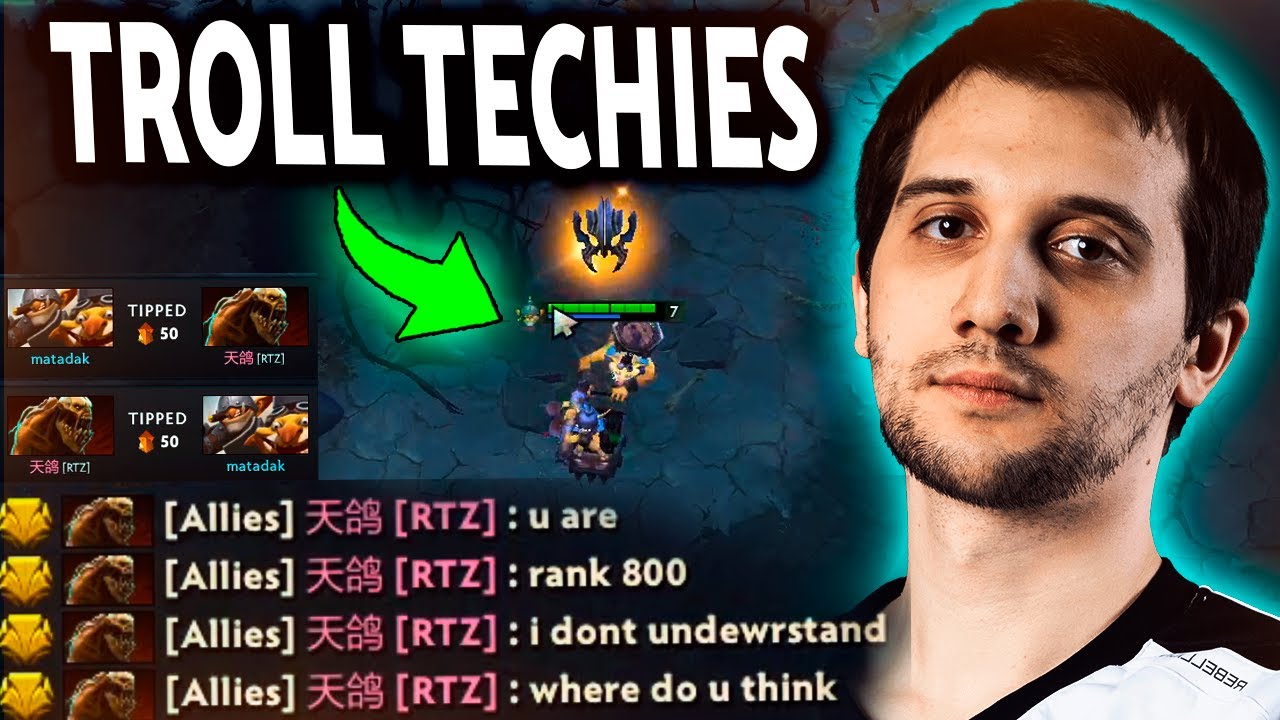 Arteezy: My Techies just made a troll item build... - YouTube