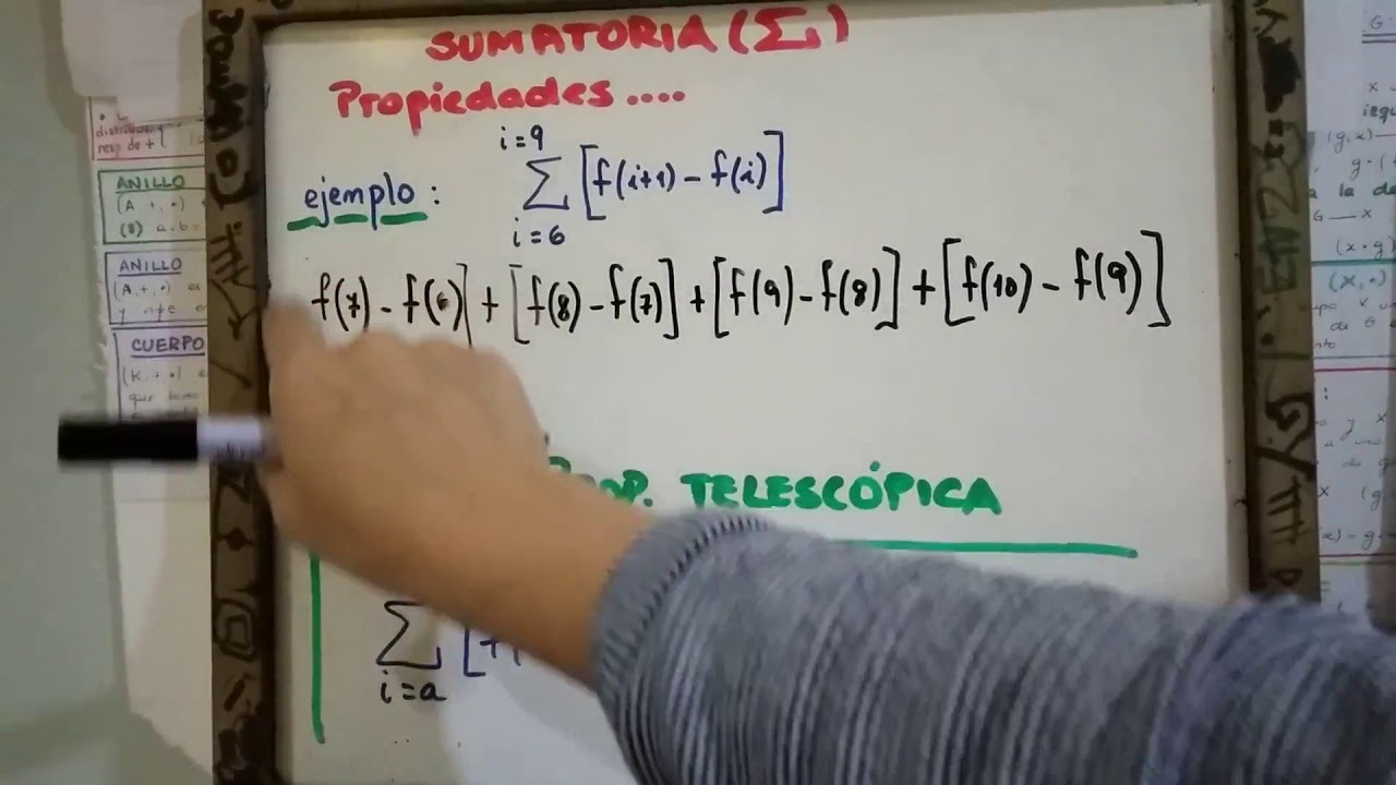 Propiedades de la sumatoria - 5 - Telescópica - YouTube