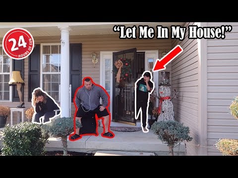 LOCKING MY PARENTS OUTSIDE THE HOUSE FOR 24 HOURS...(BAD IDEA) - YouTube