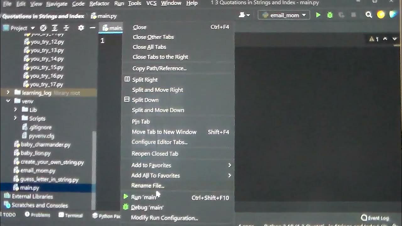1 3 1 Quotations in Strings - YouTube