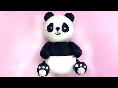 Making Panda 🐼 with play-doh - YouTube