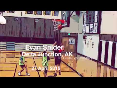 Evan Snider showing off some basketball moves during the 2019 "Little ...