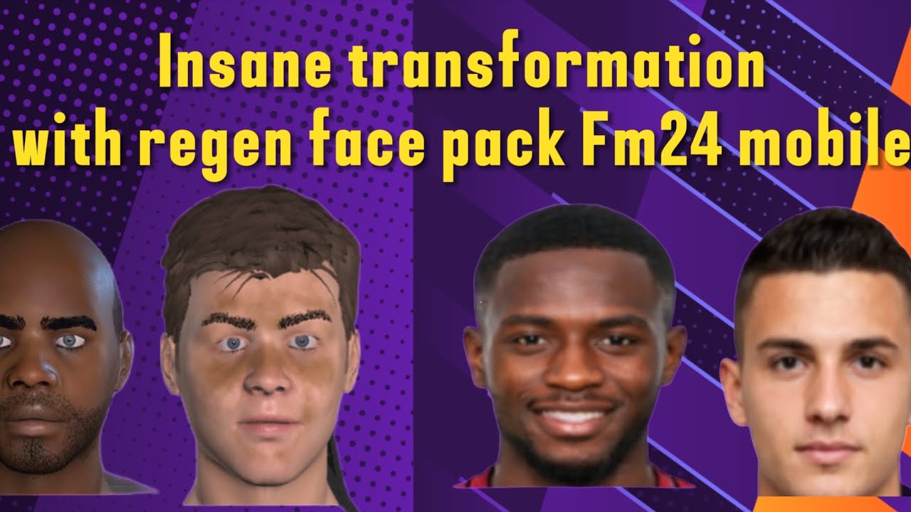 FM24 Mobile Realistic Newgen Facepack - Transform Your Game! - YouTube