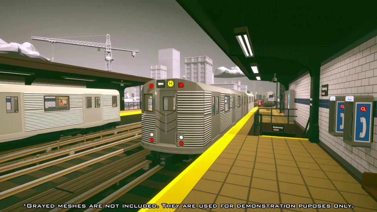 LowPoly Subway & El-Train (Unity) 3D art by Hurly Burly Studios (promo ...