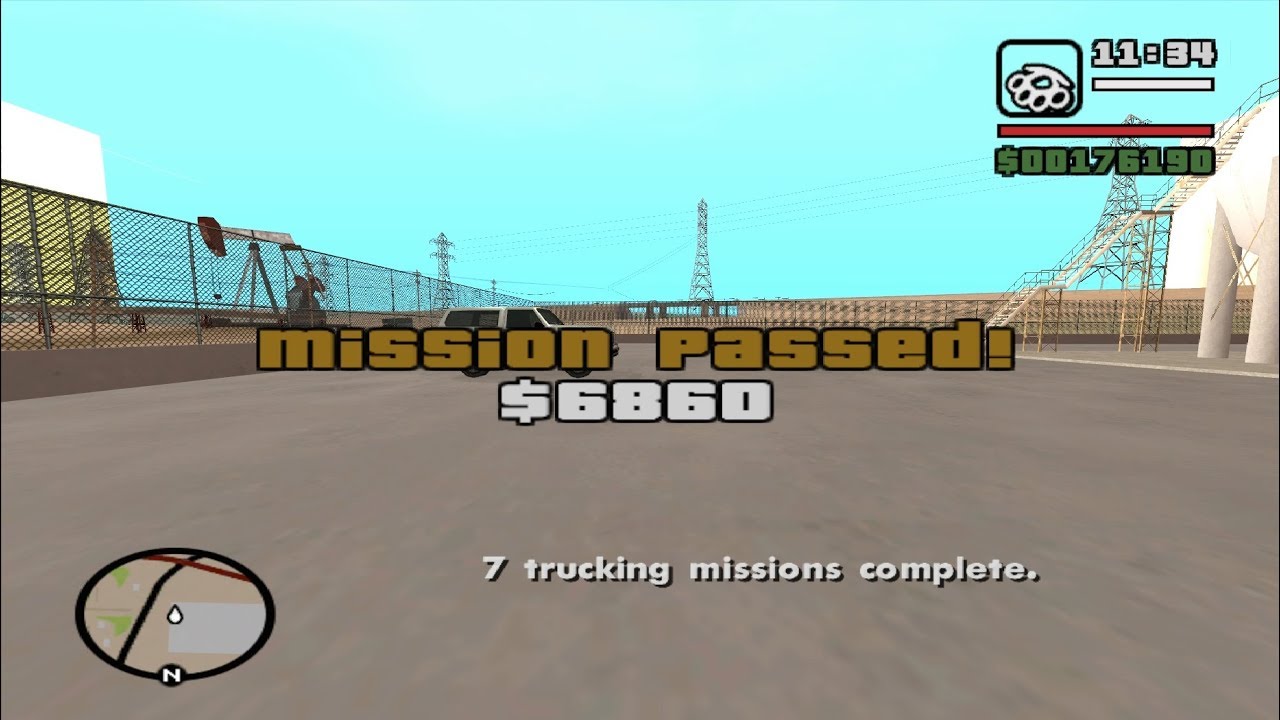First-Person mod - GTA San Andreas - Trucking Mission 7 - YouTube