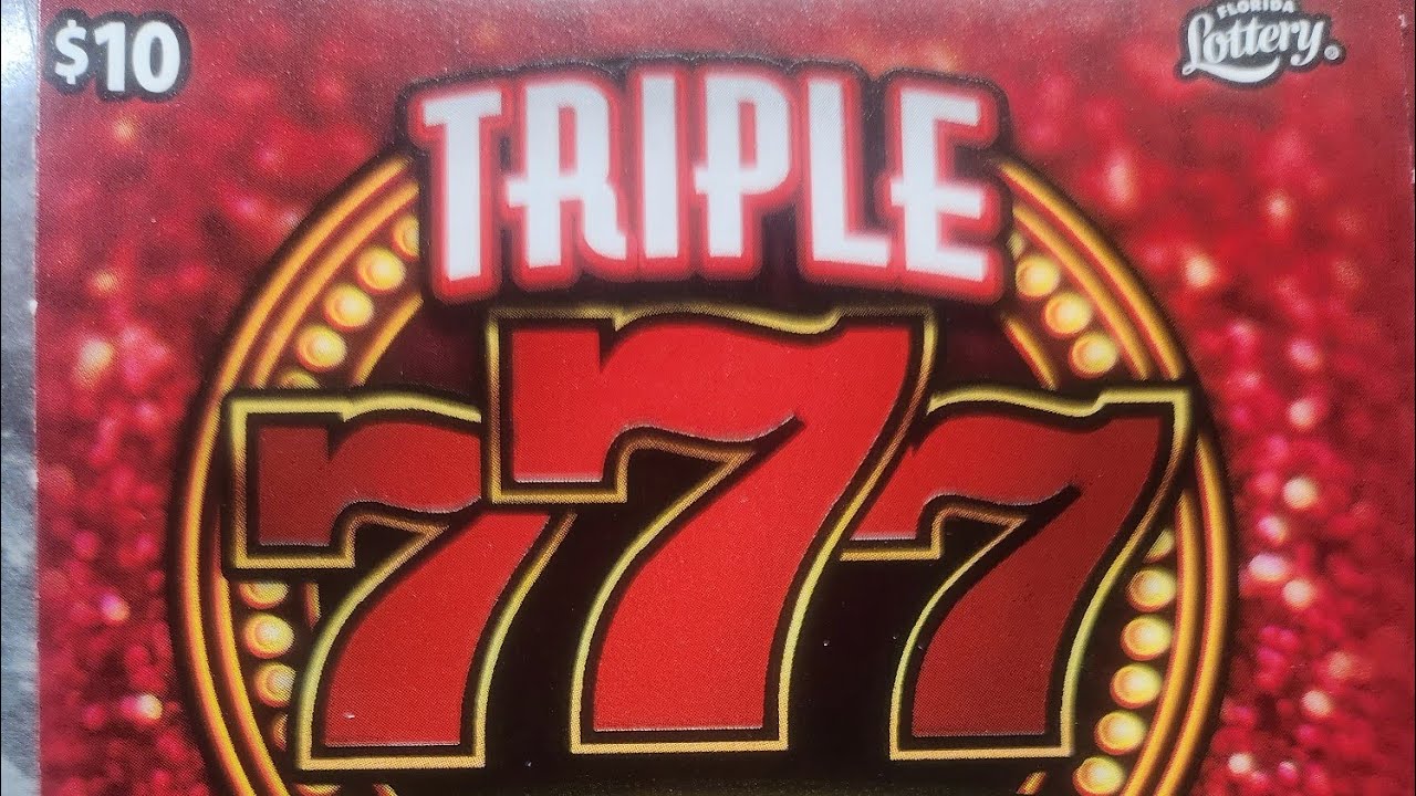 Triple 777 lottery scratch off tickets - YouTube