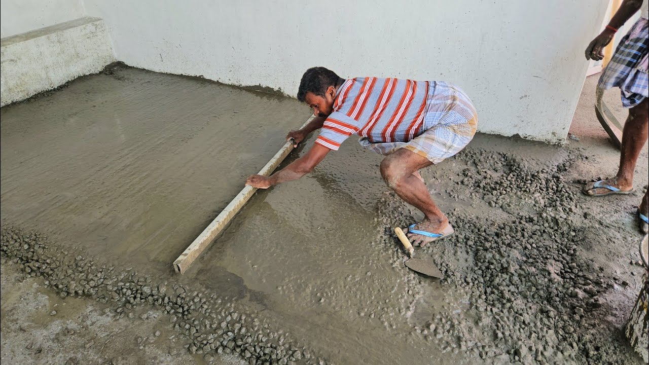 Strongest! Cement Flooring_Techniques of Plain Cement Concrete Floor ...