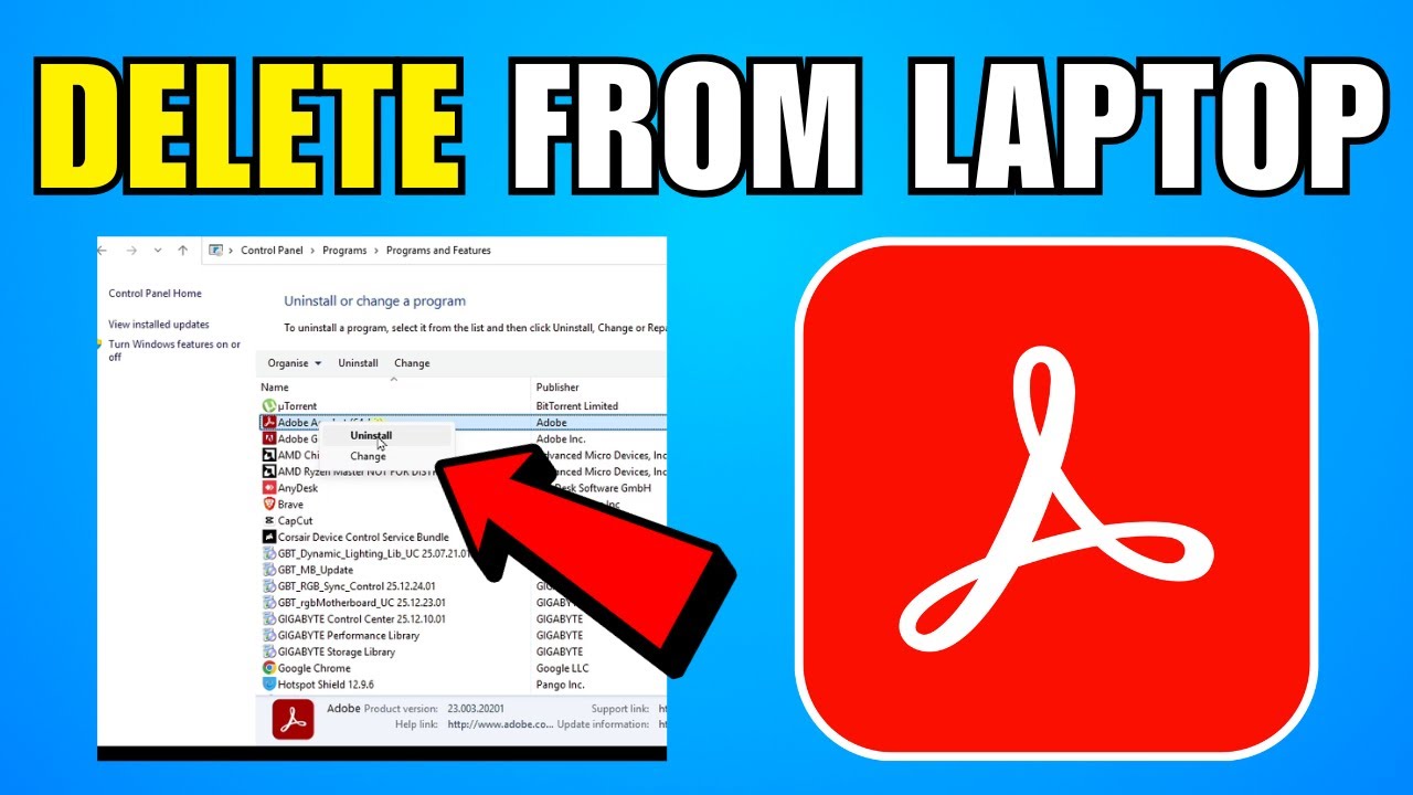 How To Delete Adobe Acrobat From Laptop (2026) (Complete Guide) - YouTube