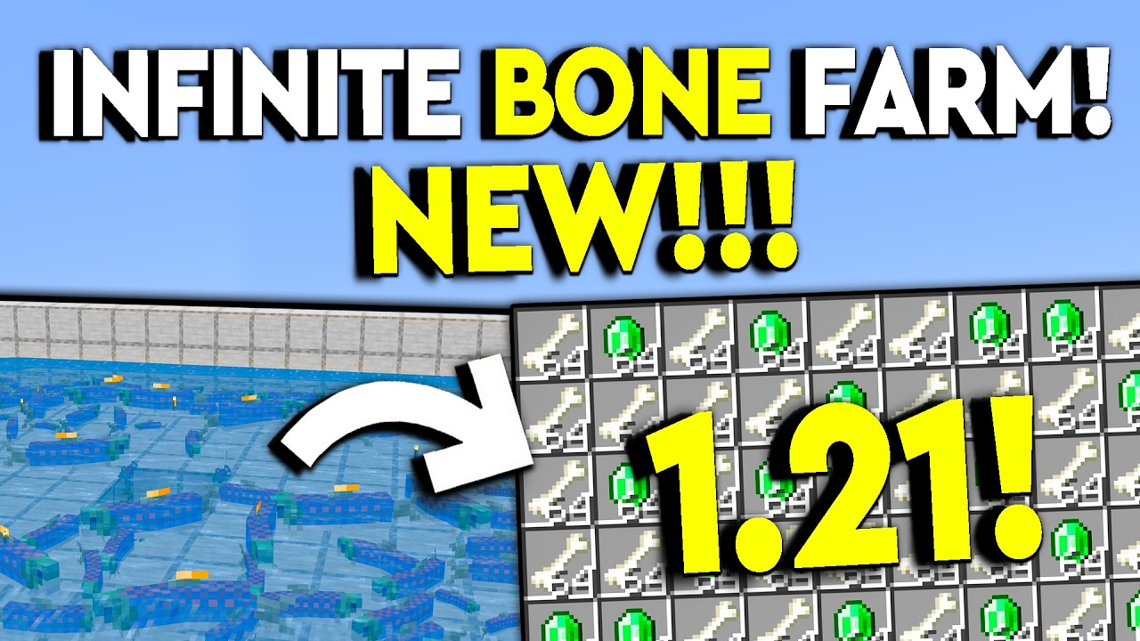 BEST 1.21! INFINITE BONE FARM Minecraft Bedrock MCPE/Xbox/PS4/Nintendo ...