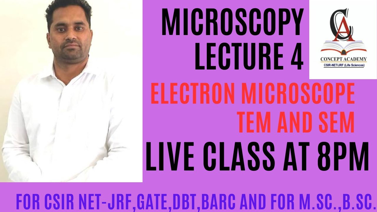 Microscopy lecture 4 ( Electron Microscope TEM, SEM) - YouTube