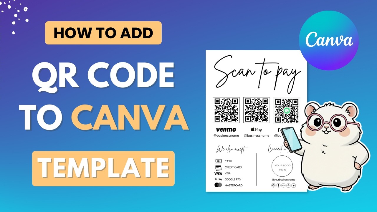 Add QR Codes to Canva in 5 Minutes | Scan to Pay Tutorial - YouTube