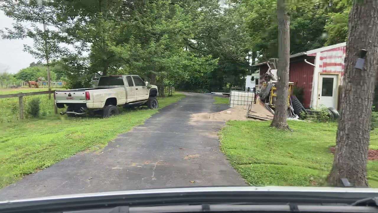 Driving down a very long driveway - YouTube