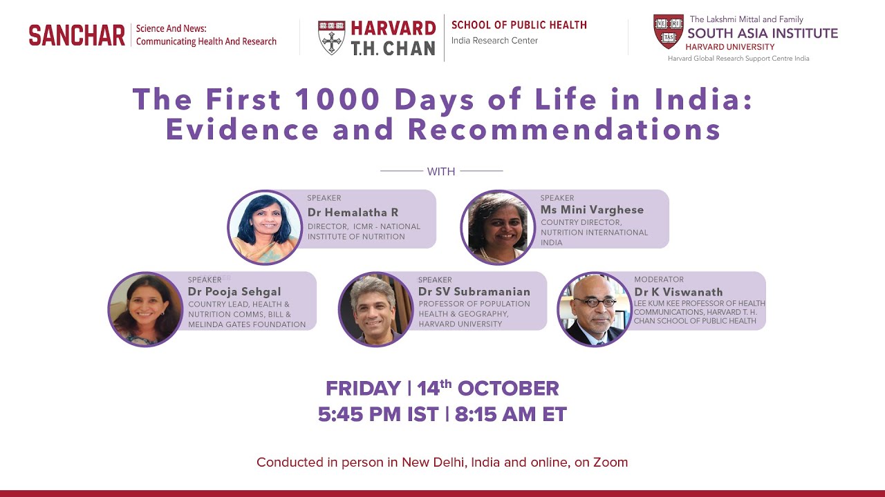 The First 1000 Days of Life in India - Evidence and Recommendations ...