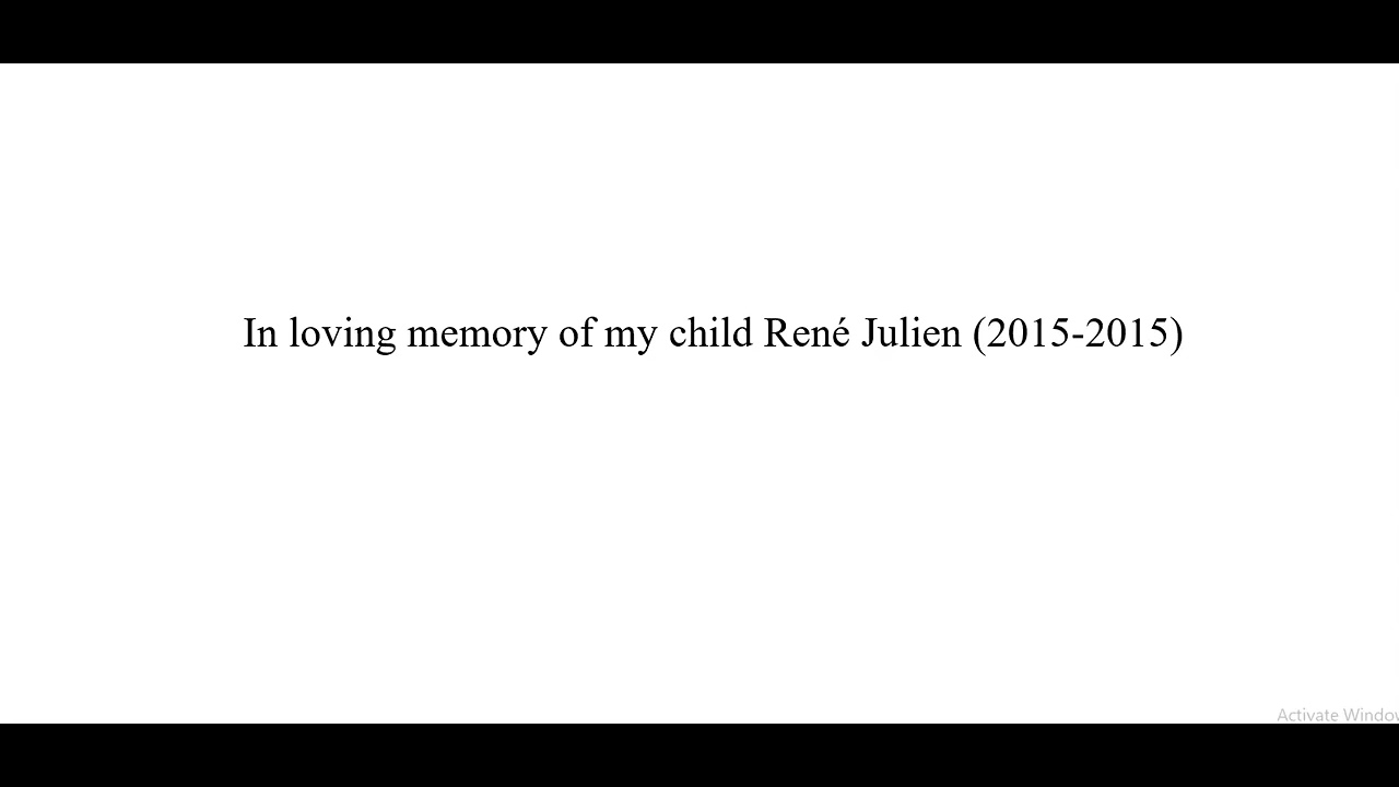 In Loving Memory Of My Child - YouTube