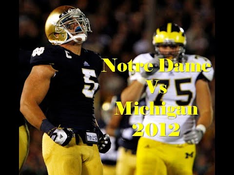 Notre Dame vs Michigan 2012 - YouTube