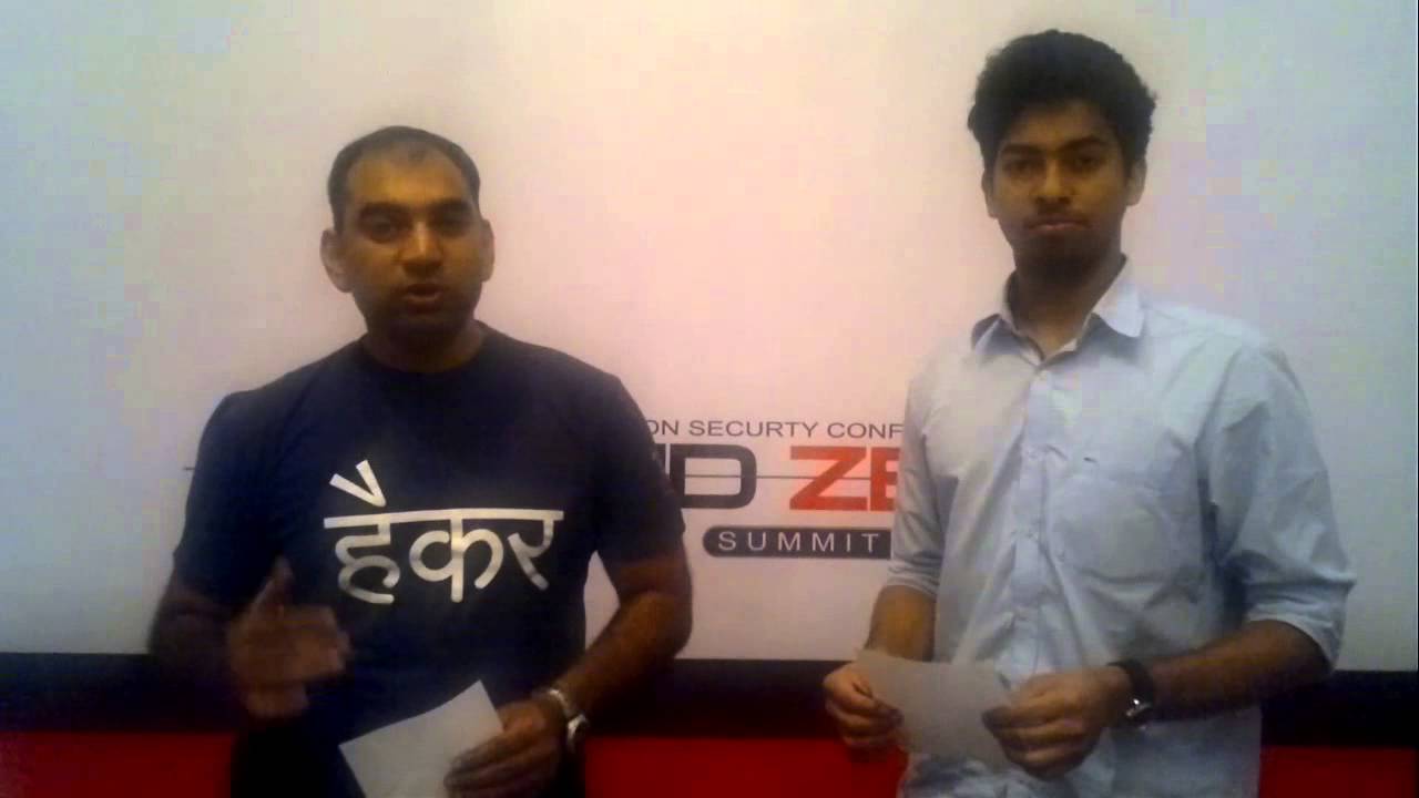 Ground Zero Summit 2013 Speaker Byte by Ajin Abraham and Ajit Hati ...