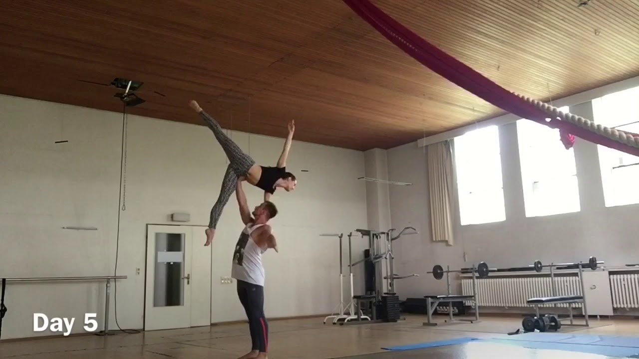 7 days of acro-yoga and dance lifts challenge, Germany 2017. - YouTube