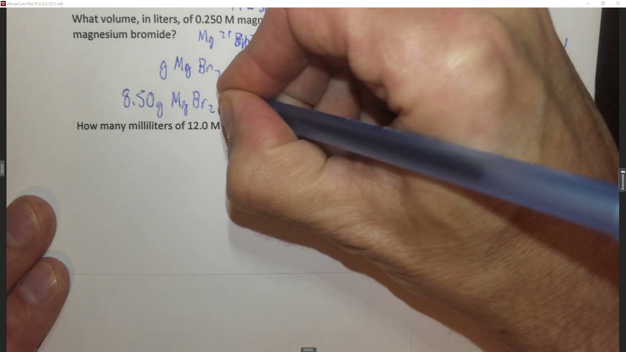 CH3Q14 Grams to Liters Given Molarity - YouTube