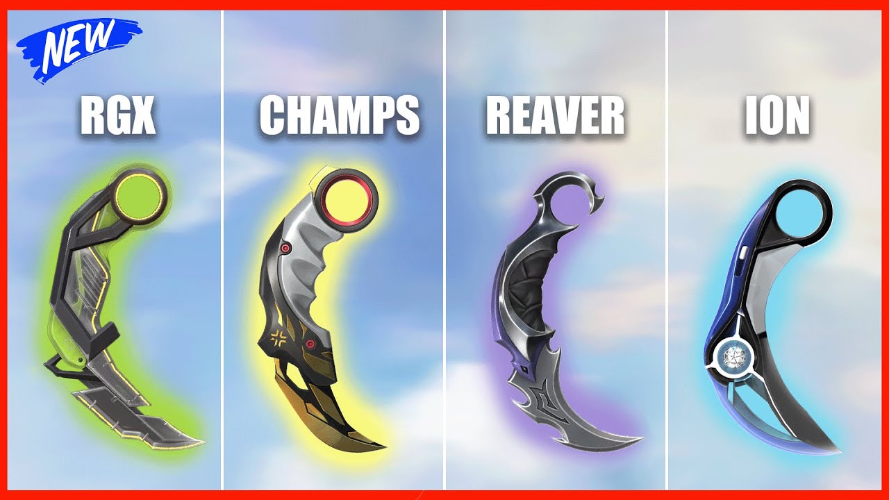 The Best Karambit in VALORANT? RGX vs Champions vs Reaver vs ION - YouTube