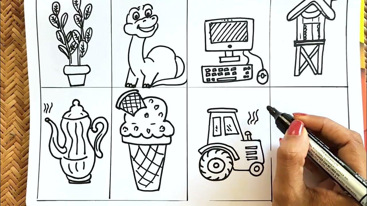 Doodle art drawing easy / Drawing ideas for beginners / How to draw ...