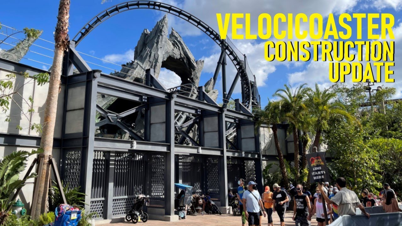 Velocicoaster Construction Update, Walls Down! 11/26 - Islands of ...