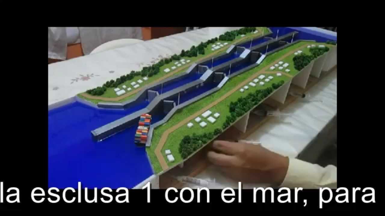 Canal de Panamá Maqueta - Funcionamiento - YouTube