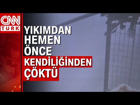 Avcılar'da bina yıkım sırasında çöktü! Bitişiğindeki bina zarar gördü