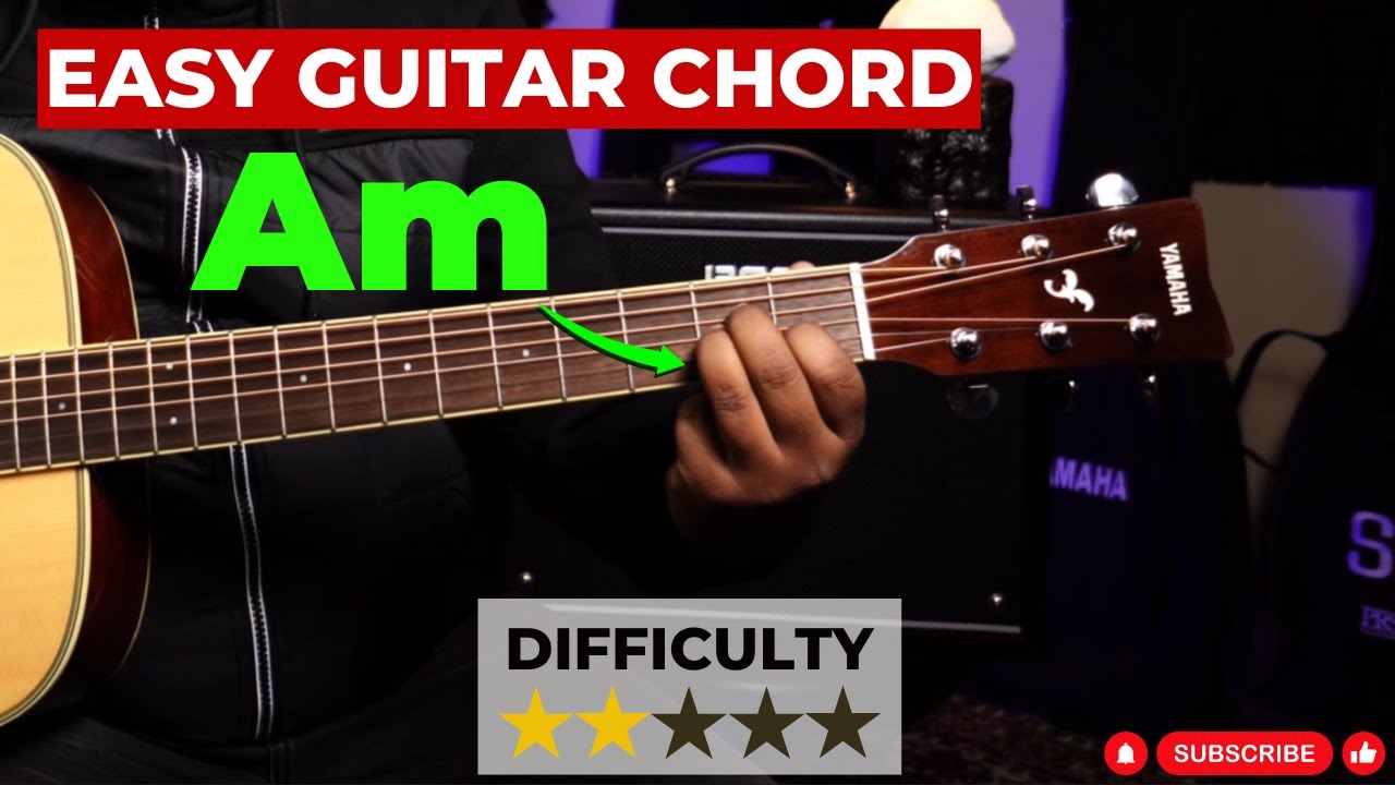 Learn to Play "A Minor" Chord | Easy Chord Lesson for Beginners | - YouTube