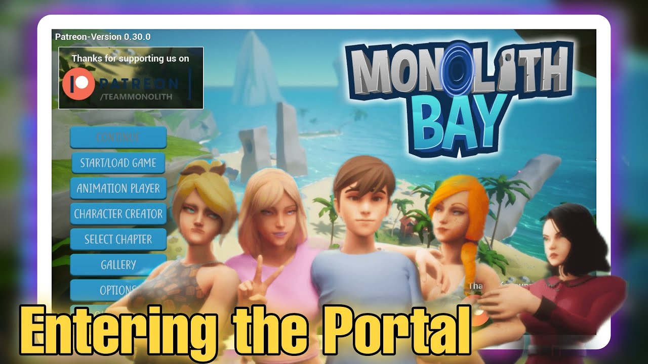 Monolith Bay Walkthrough Gameplay Part 3 - Entering the Portal - Renpy Gaming - YouTube