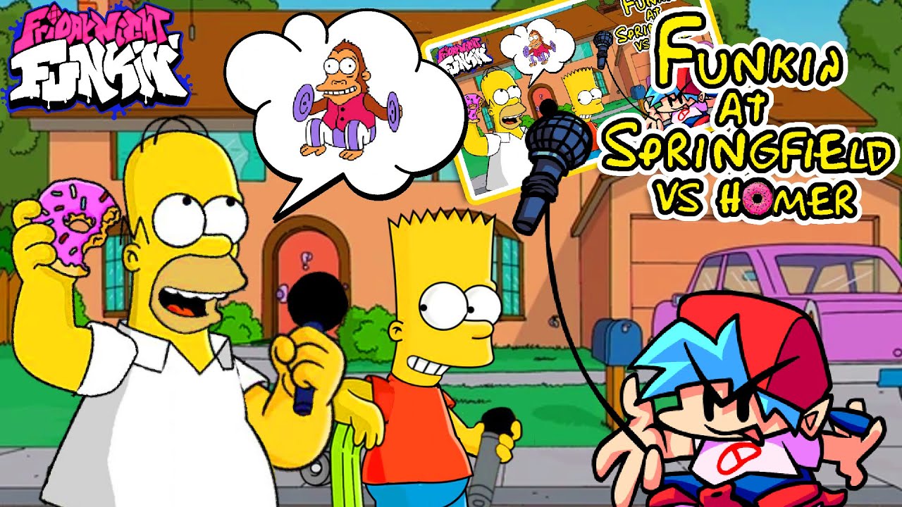 FNF FUNKIN AT SPRINGFIELD VS HOMER SIMPSON - YouTube