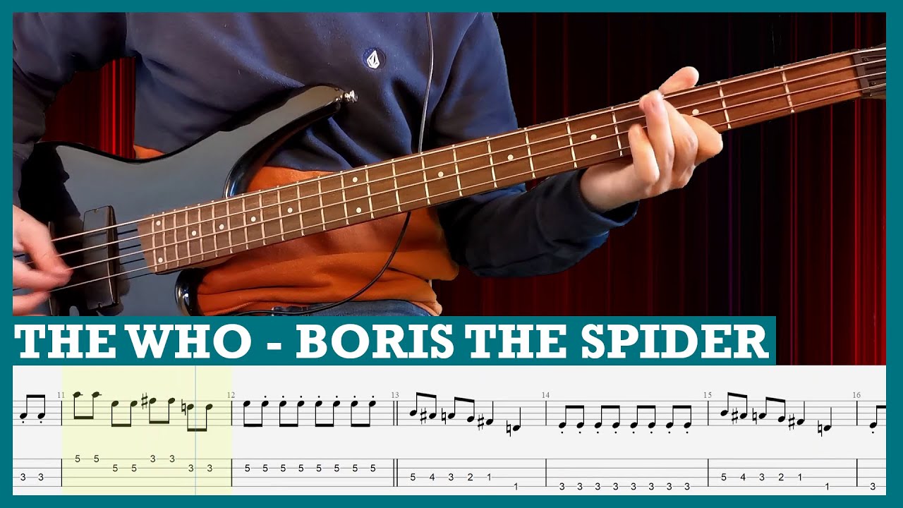 [Bass Cover] The Who - Boris The Spider | Learn with Cover and Tab ...
