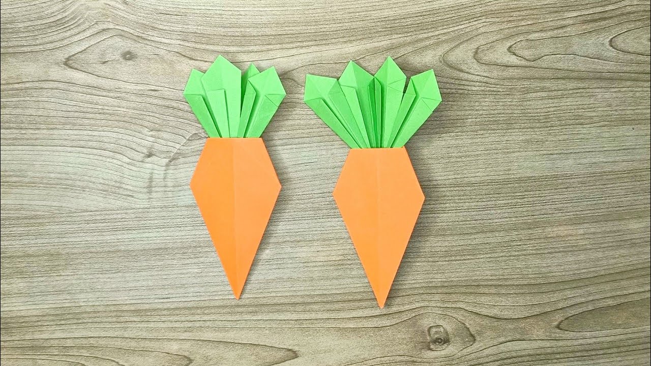 Origami carrot -Simply&Easy Origami - YouTube