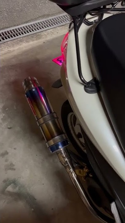 アドレス V125 K2TEC GP-R スタンダード チタン 排気音 マフラー音 バッフル無し v125g v125s cf46a cf4ea cf4ma マフラー - YouTube