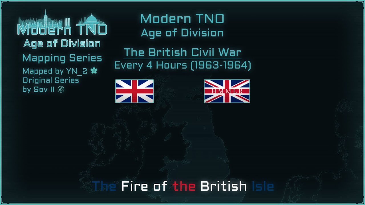 Modern TNO Mapping | British Civil War (1963-1964) | Every 4 Hours ...