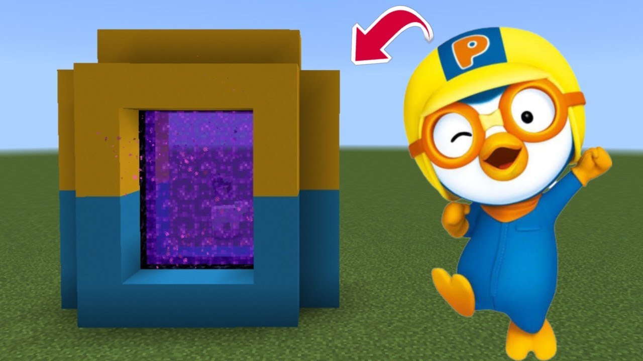Membuat Portal Pororo The Little Penguin 2023 ~ Minecraft PE - YouTube