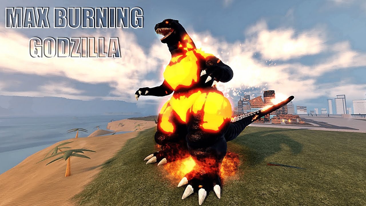 How strong is a max burning (1996) Gojira | Kaiju Universe | Roblox ...