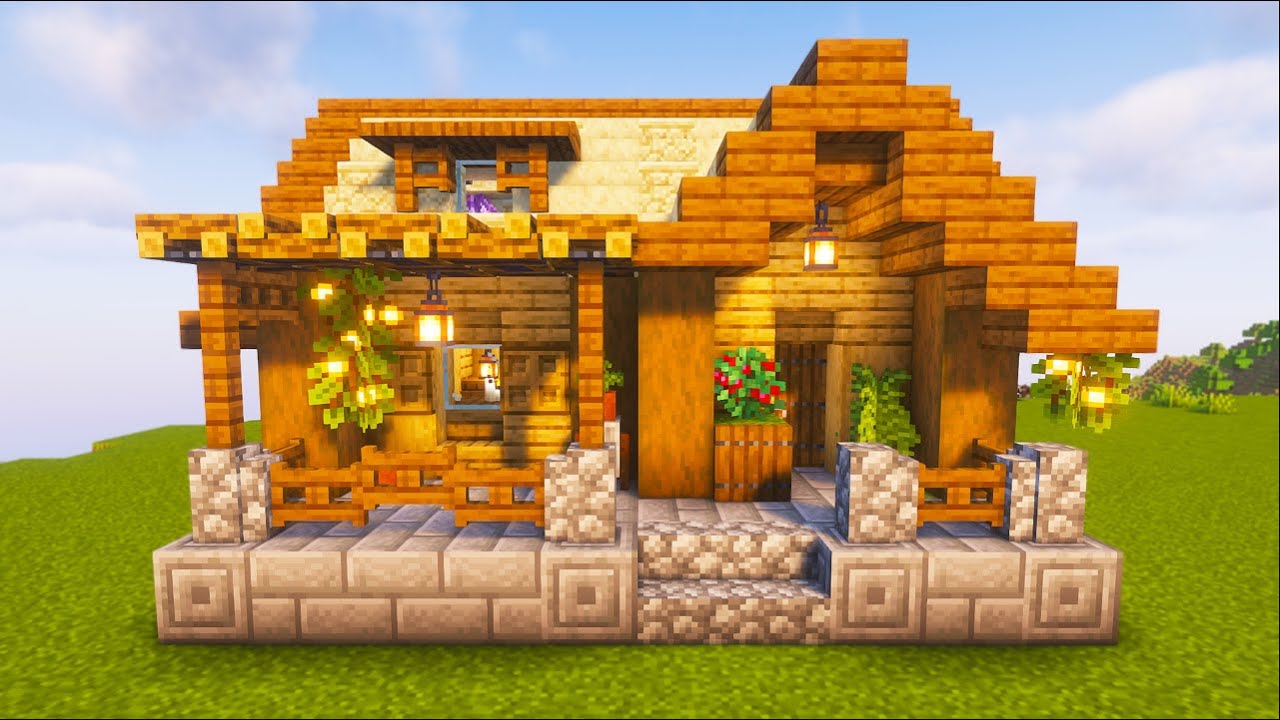 How to Build a Cozy Cottage in Minecraft | Easy House Tutorial - YouTube